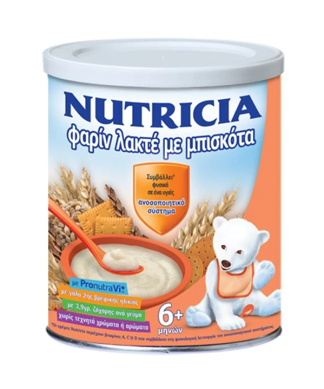 Nutricia Φαρίν Λακτέ με Μπισκότα, Από τον 6ο Μήνα 300gr | Joy Pharmacy ...